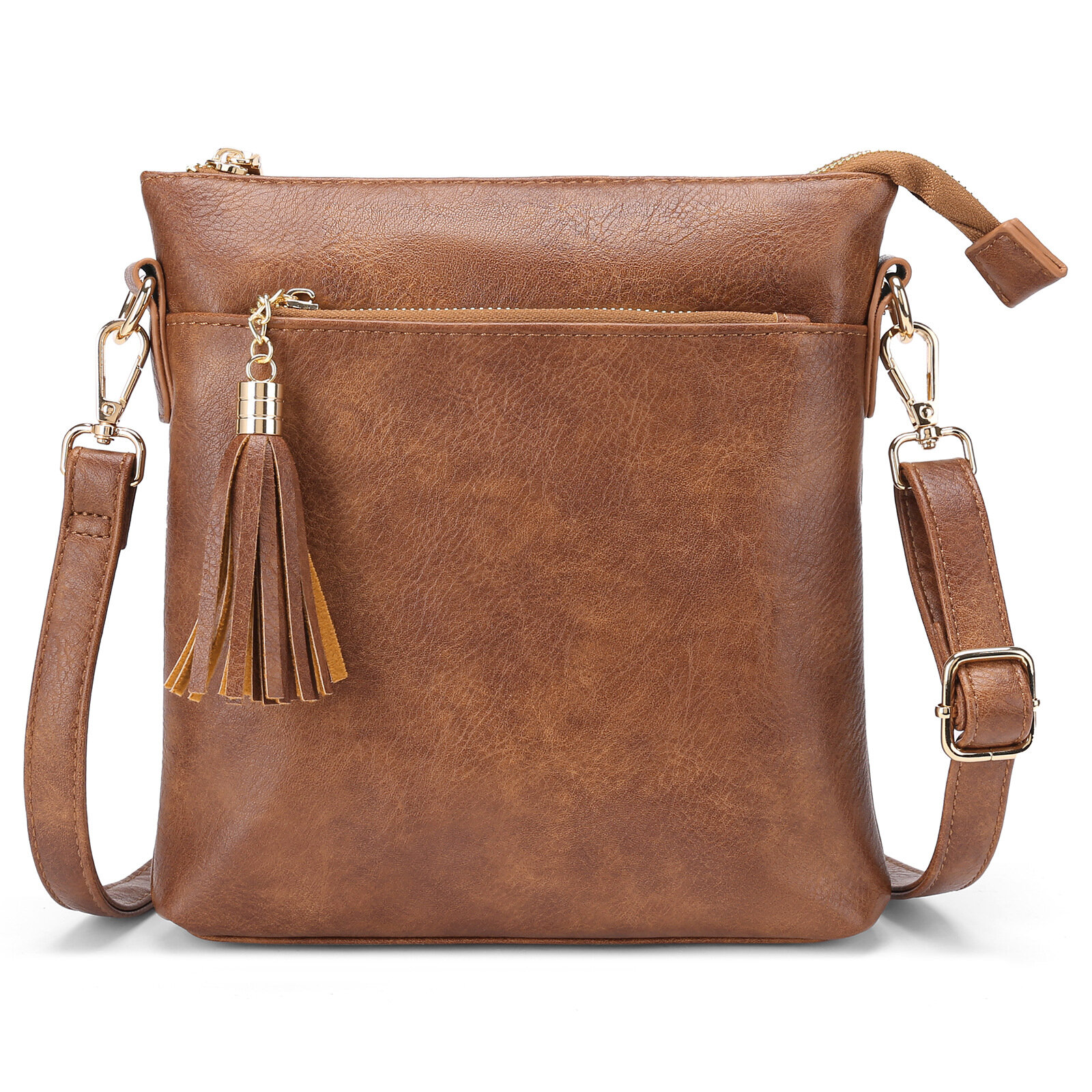 7633: женская кожаная сумка-кроссбоди с бахромой в корейском стиле (эксклюзив для России)