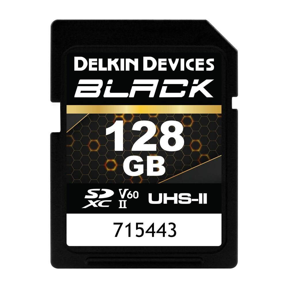 Карта памяти Delkin Devices Black Rugged SDXC 128GB UHS-II V60 [DSBV6128]