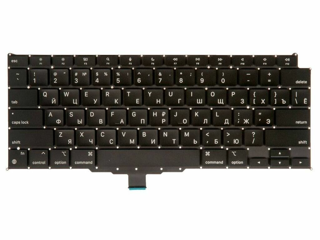 Клавиатура Macbook Air 13 Retina M1 A2337 Late 2020 Прямой Enter РСТ / OEM