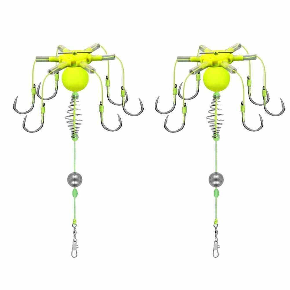 Поплавочный набор для ловли толстолобика и белого амура плавающая кормушка с Объемные крючки без тупиков, 6 крючков, 2 комплекта, для донной и поплавочной снасти