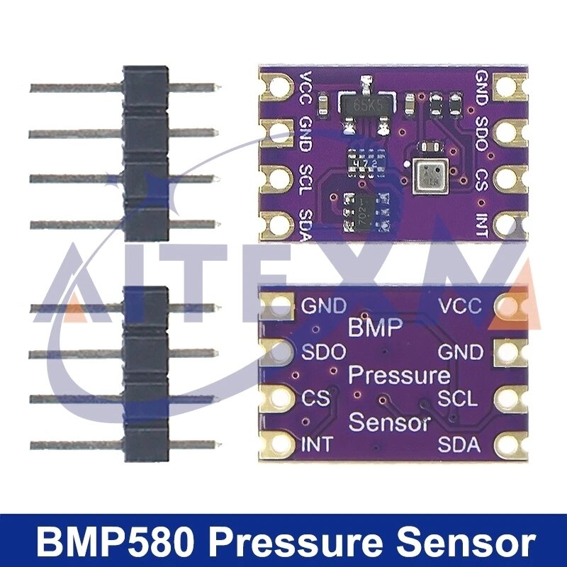 BMP580 Высокоточный модуль датчика температуры и влажности/атмосферического давления 2,0 В-5,5 В IIC SPI