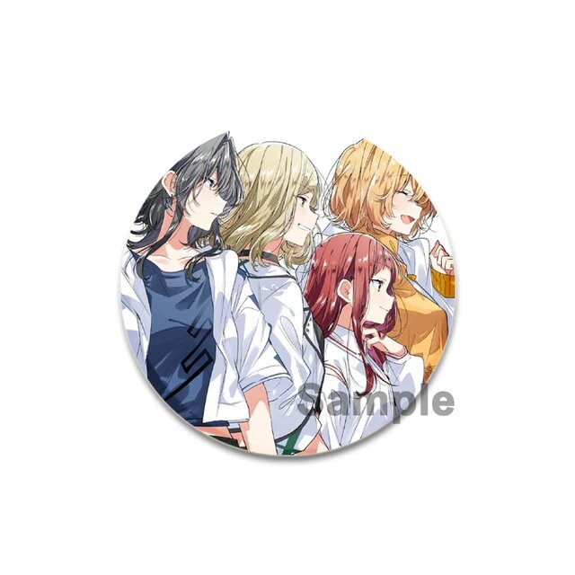 58 мм аниме шепот для вас любимая песня круглые булавки искусственная Косплей ручная работа брошь для рюкзака одежды нагрудное украшение