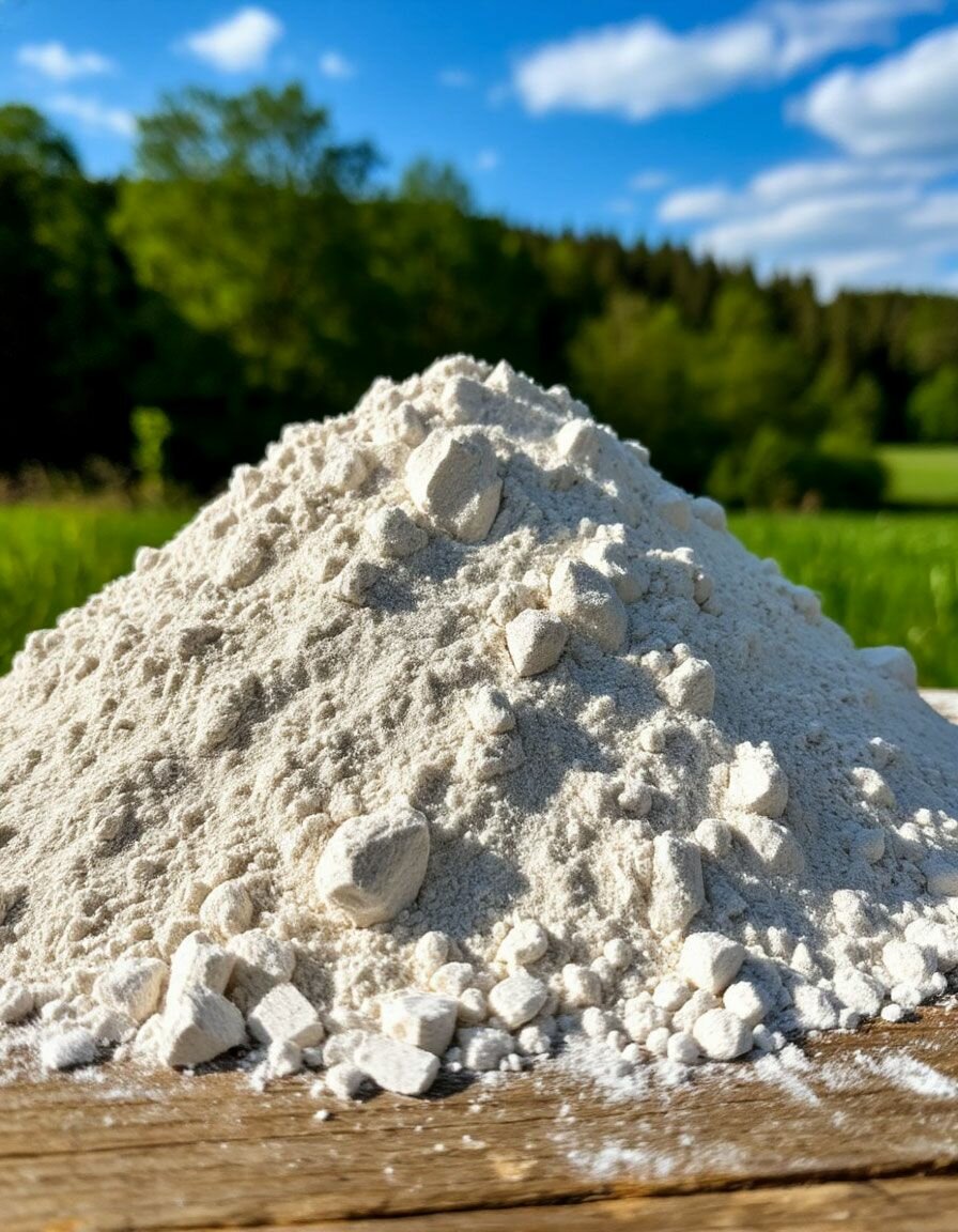 Мел кормовой порошковый, дополнительный источник кальция для птиц и домашних животных 500г.