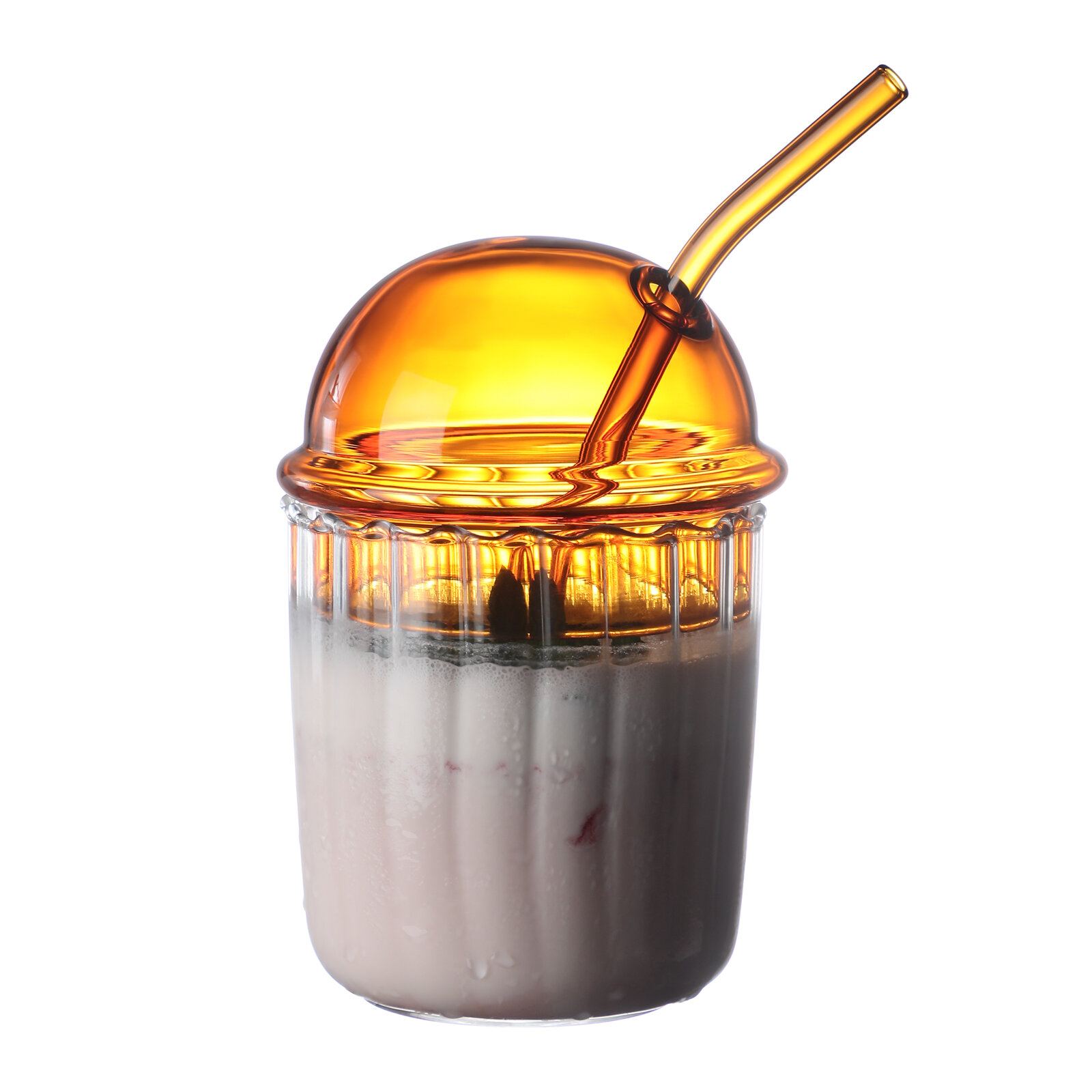 450 мл креативная стеклянная соломенная чашка, термостойкая кофейная чашка, чашка для чая с молоком, чашка для горячего холодного напитка, сока, молока