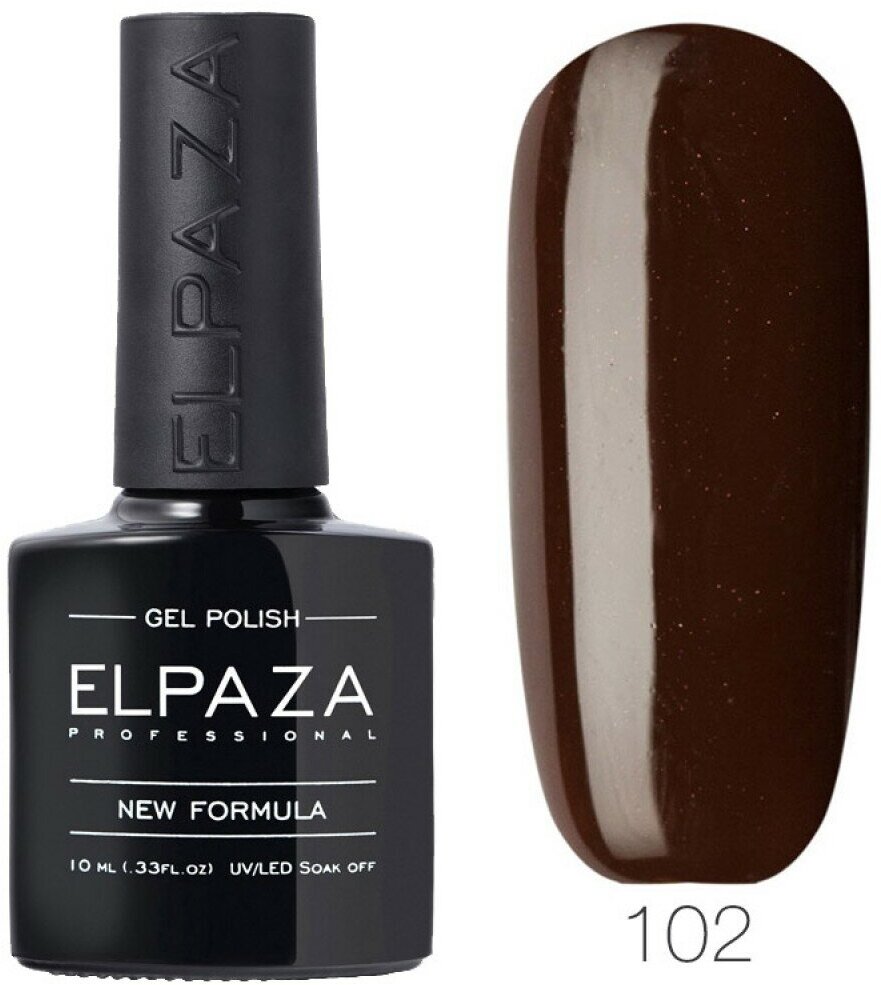 Гель-лак ELPAZA Classic #102 "Спелый каштан", глянцевый, 10 мл