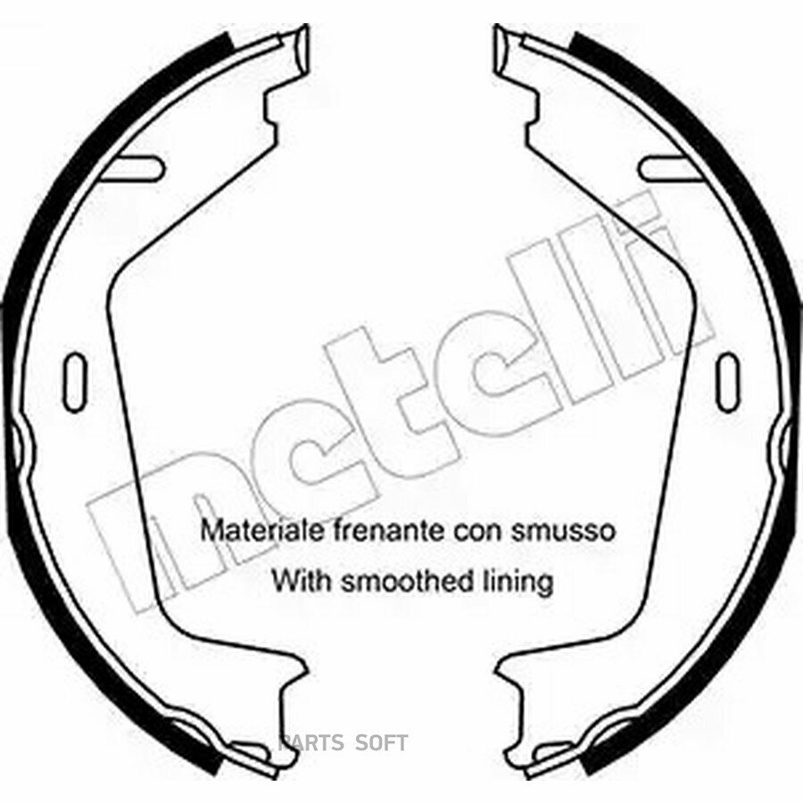METELLI Колодки тормозные, барабанные