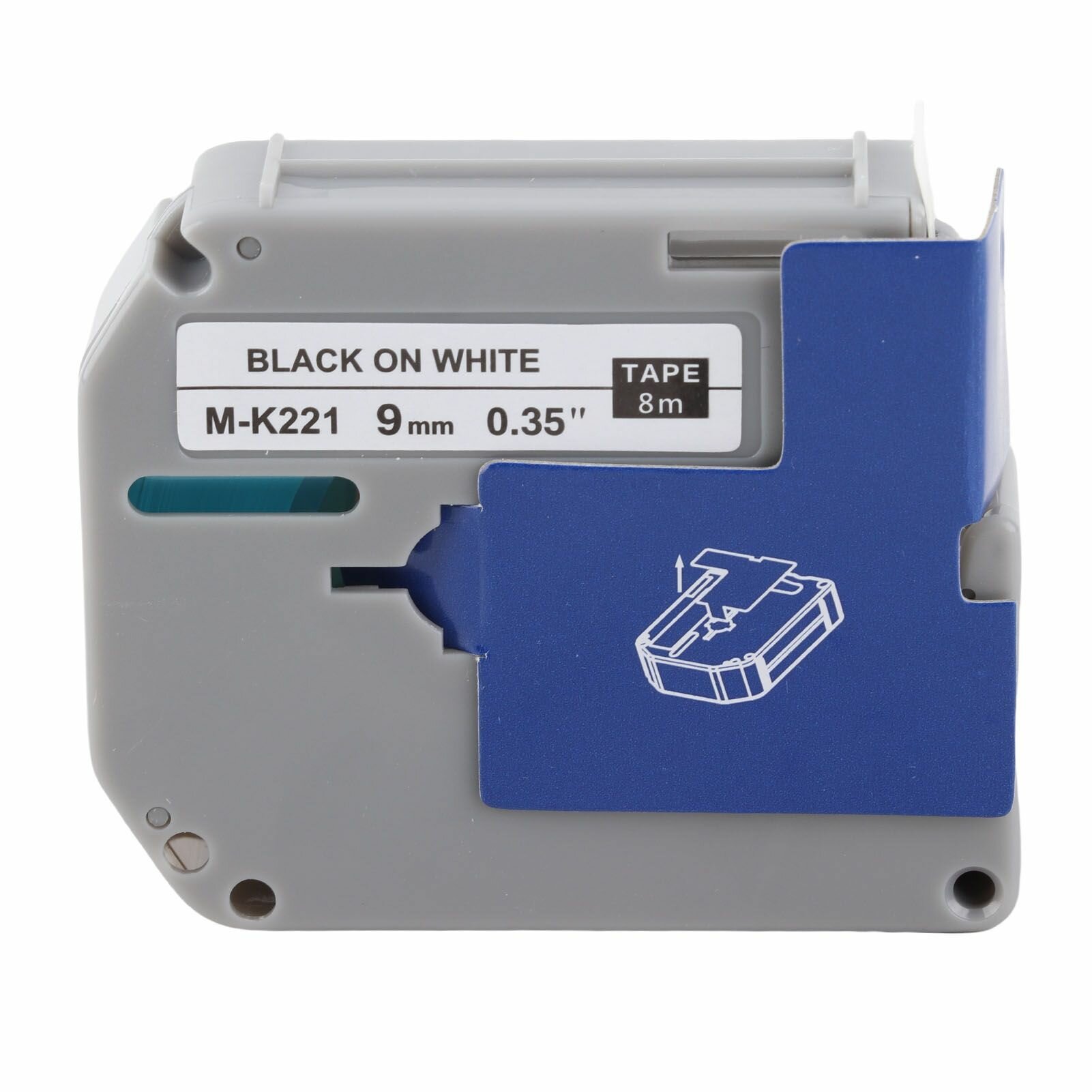 Сменная лента для этикеток, чёрно-белая, длиной 23 фута, прозрачная лента для печати на принтере этикеток LM210D LP420 LM500TS, прочная и простая в использовании