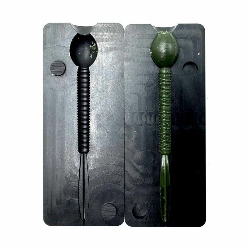 Форма для литья рыболовных силиконовых приманок Jackall Peke 2,4", 60mm, 1 место, камень