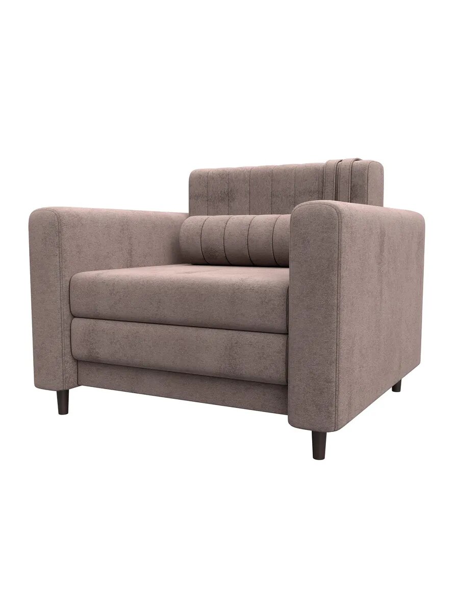 Кресло из серии Браун, 95х87х93 см, раскладное на ножках, велюр