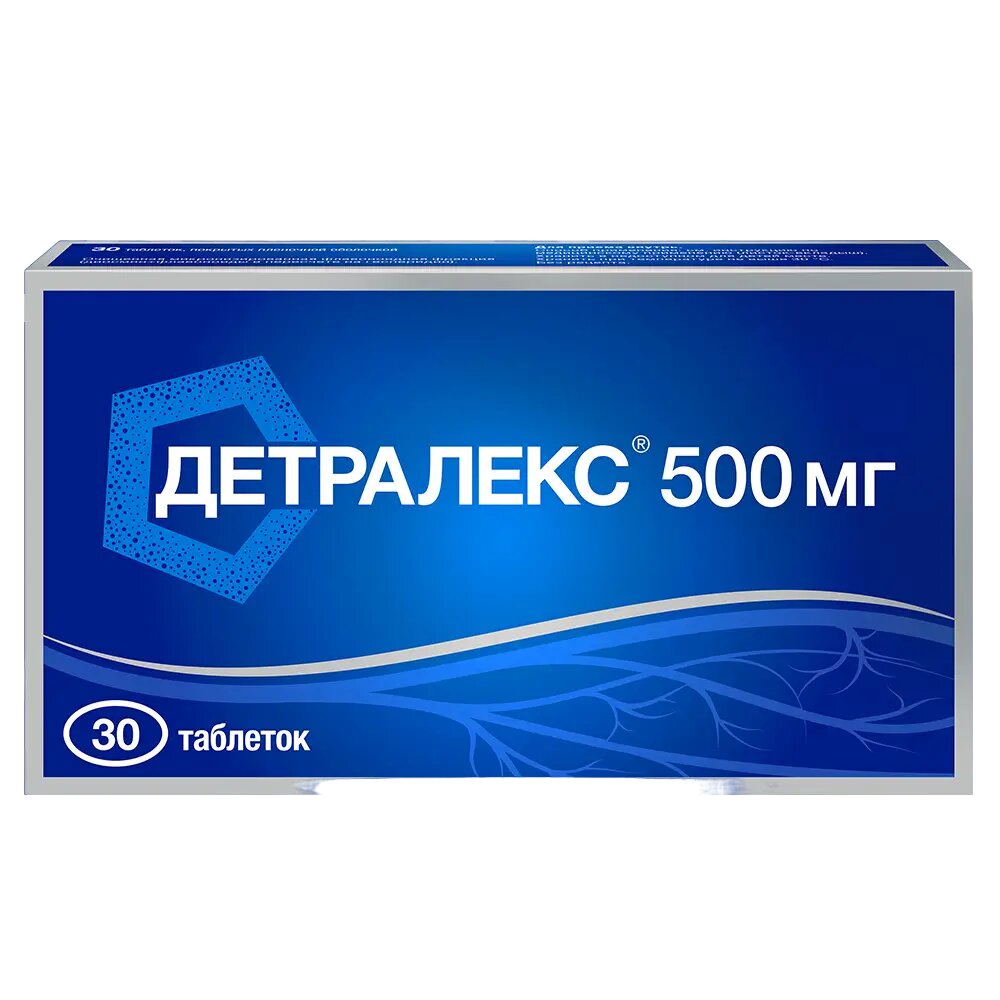 Детралекс таблетки покрыт. плен. об. 500 мг 30 шт