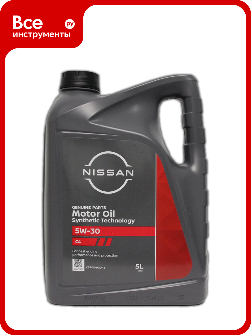 Моторное масло Nissan C4 5W-30 (5л), KE90090043