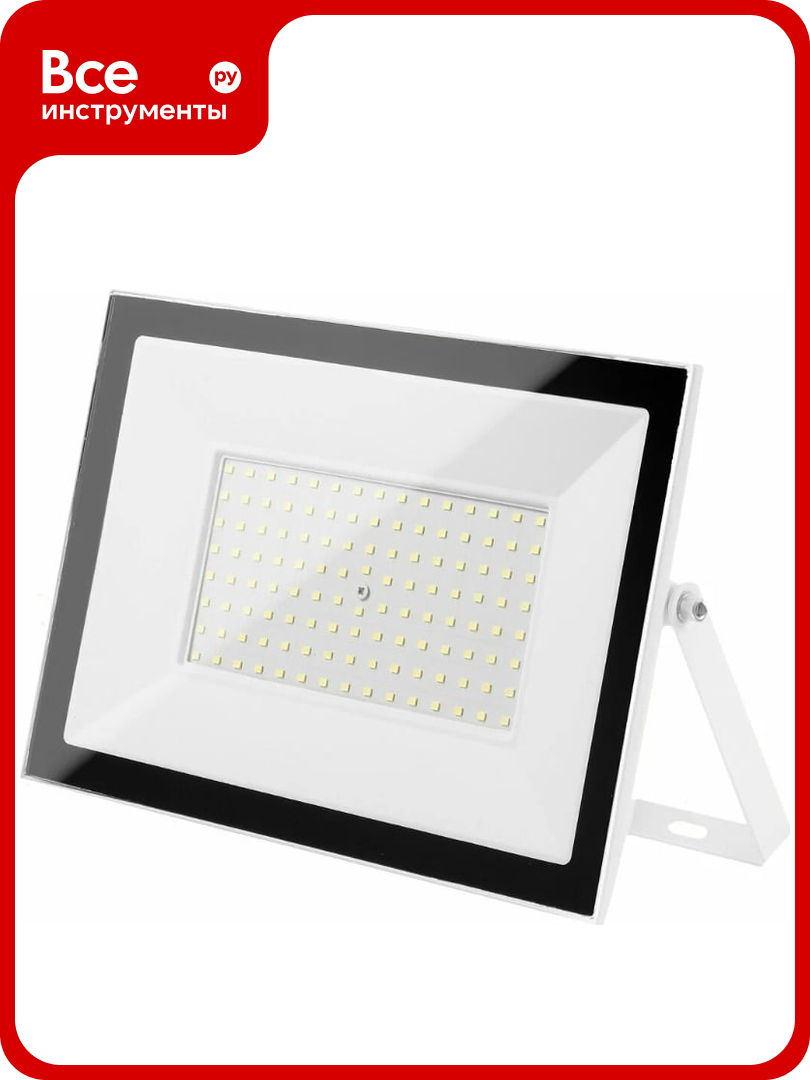 Светодиодный уличный прожектор iSVET 100 вт, диодный 6500К, белый USL-105-6-6, мощный