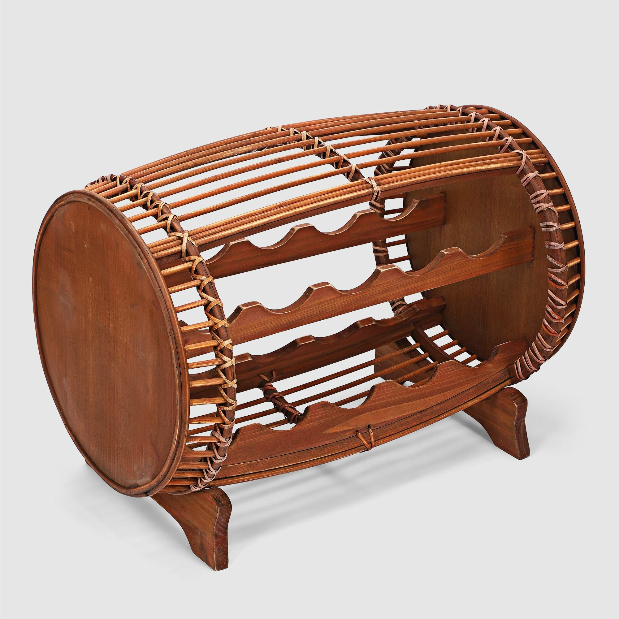 Подставка мини бар Magic Home для 10 бутылок, бочка