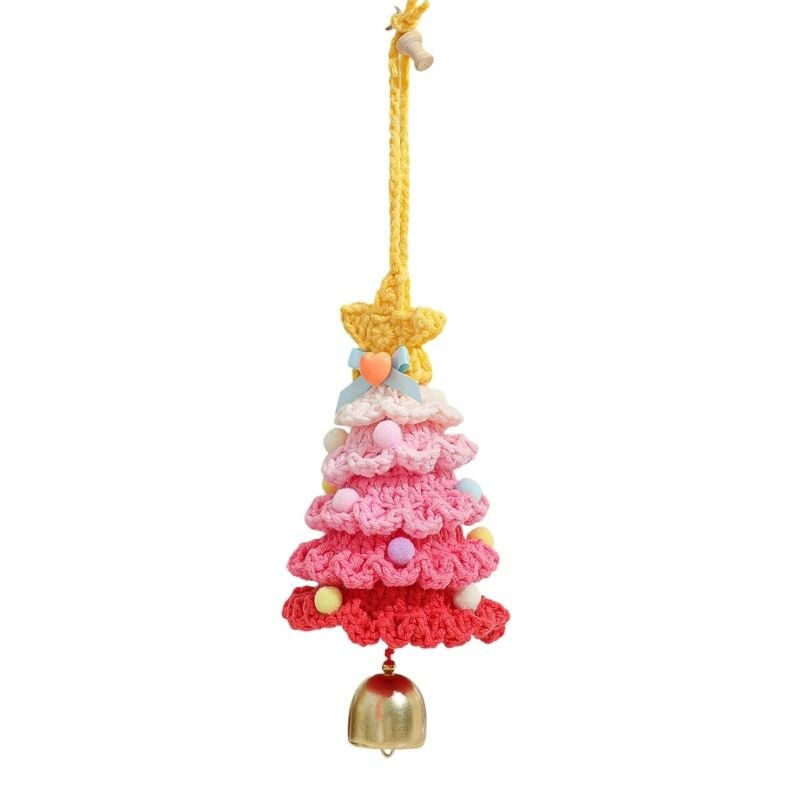 (1 шт.) Вязаная новогодняя игрушка на елку - модель A