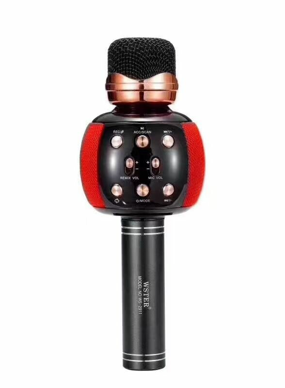 Микрофон для живого вокала, красный