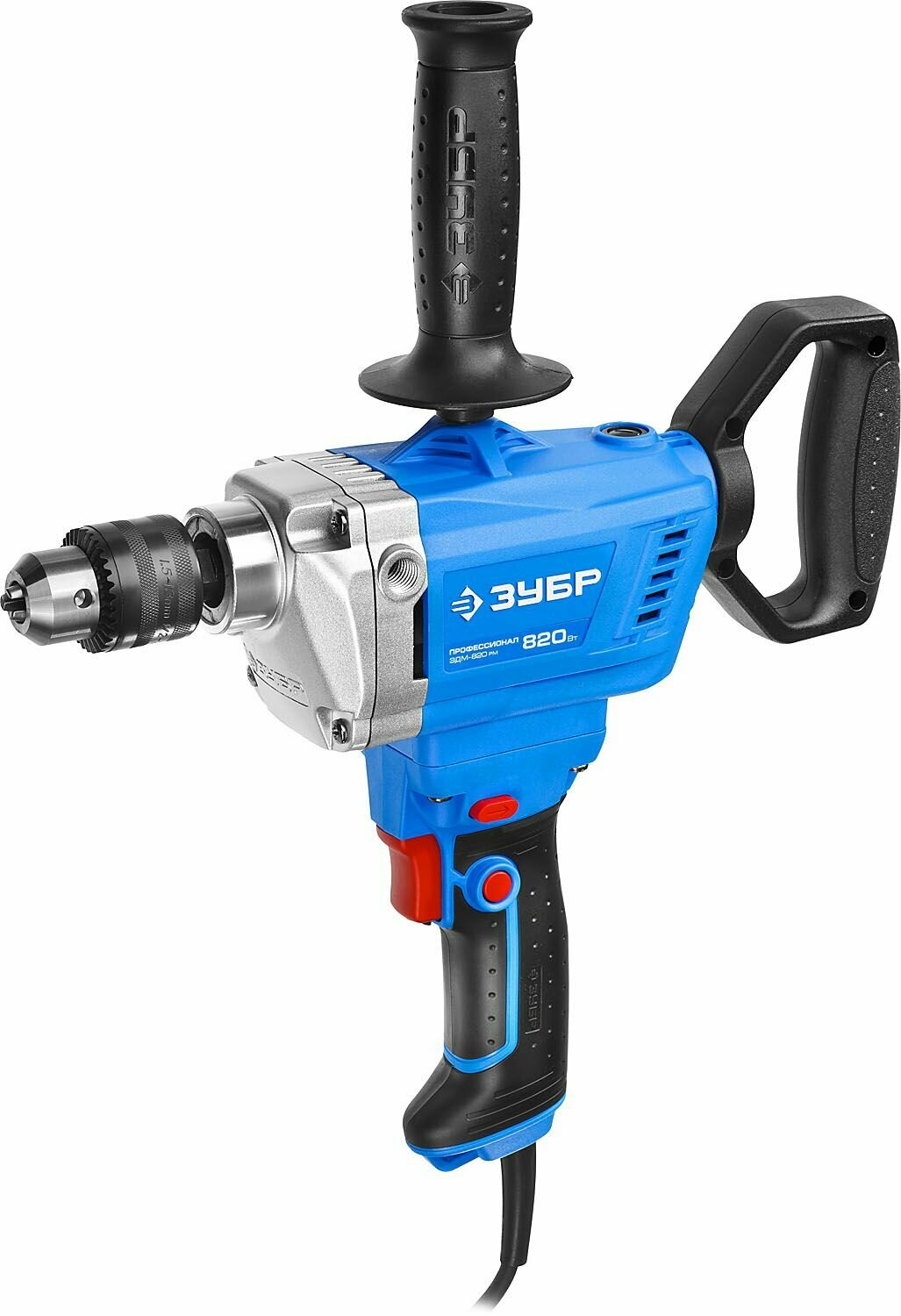Дрель-миксер ЗУБР 820 Вт, 13 мм, профессиональная, мощная, инструмент Профессионал ЗДМ-820 РМ
