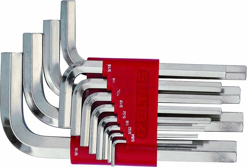 Набор шестигранных ключей дюймовые 12 предметов. IZELTAS