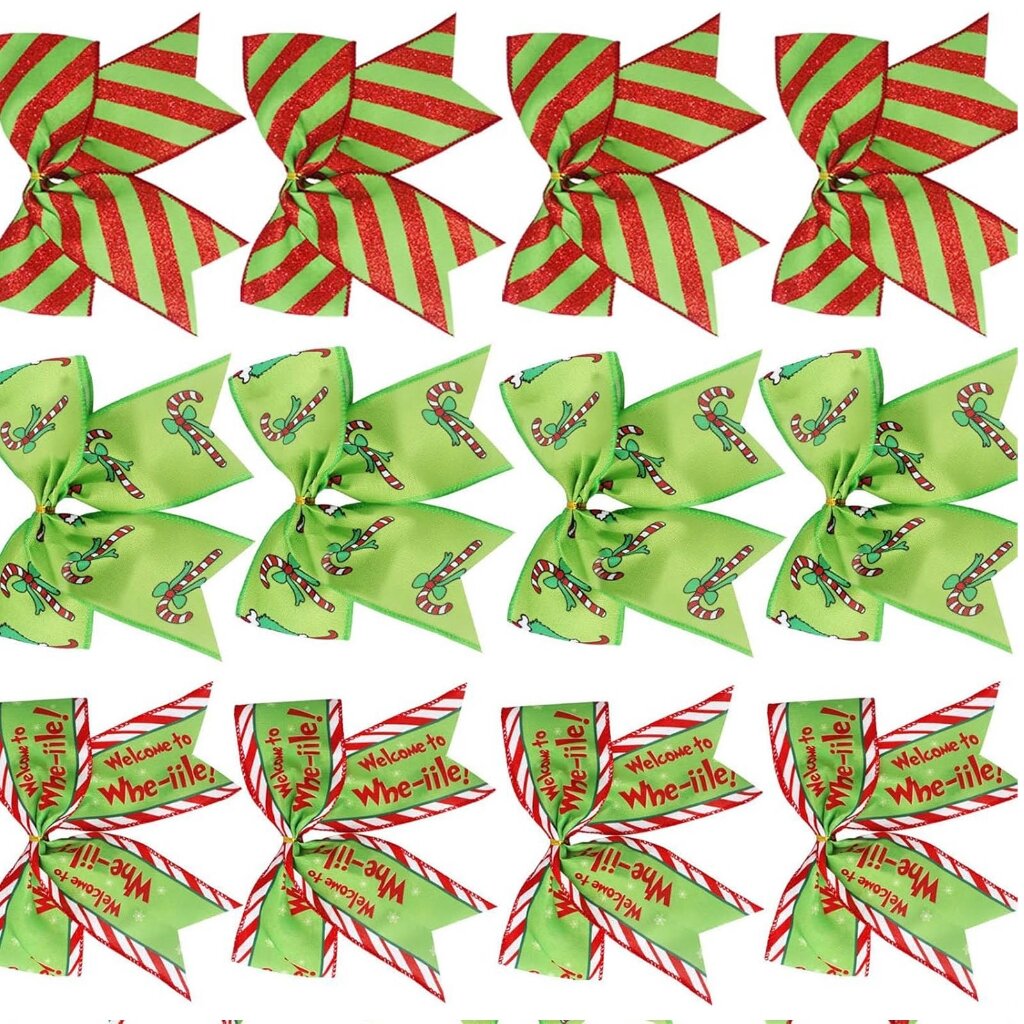 1 набор из 12 рождественских конфет, бант для украшения сада