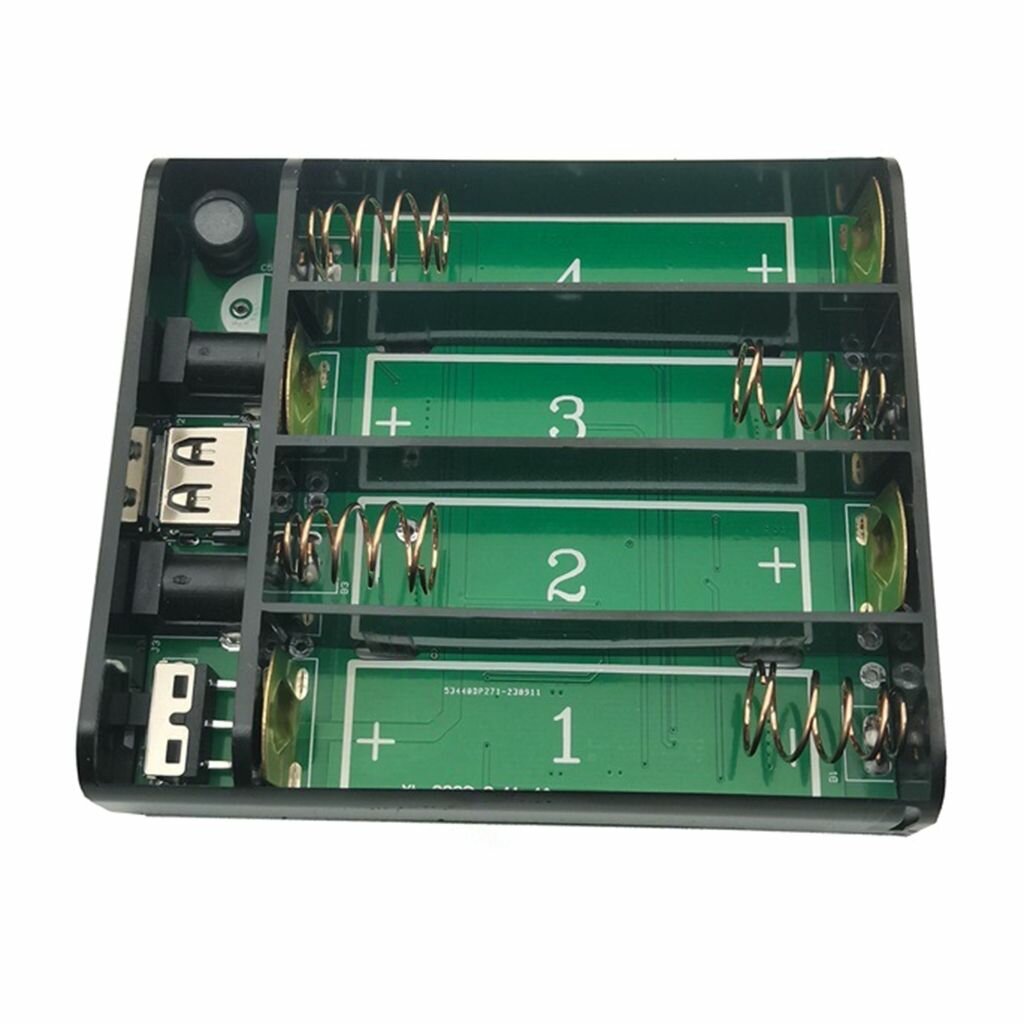 Аудиоаксессуары+4-элементный блок питания 3,7 В 18650 без сварки, встроенный в четырехэлементный аккумуляторный