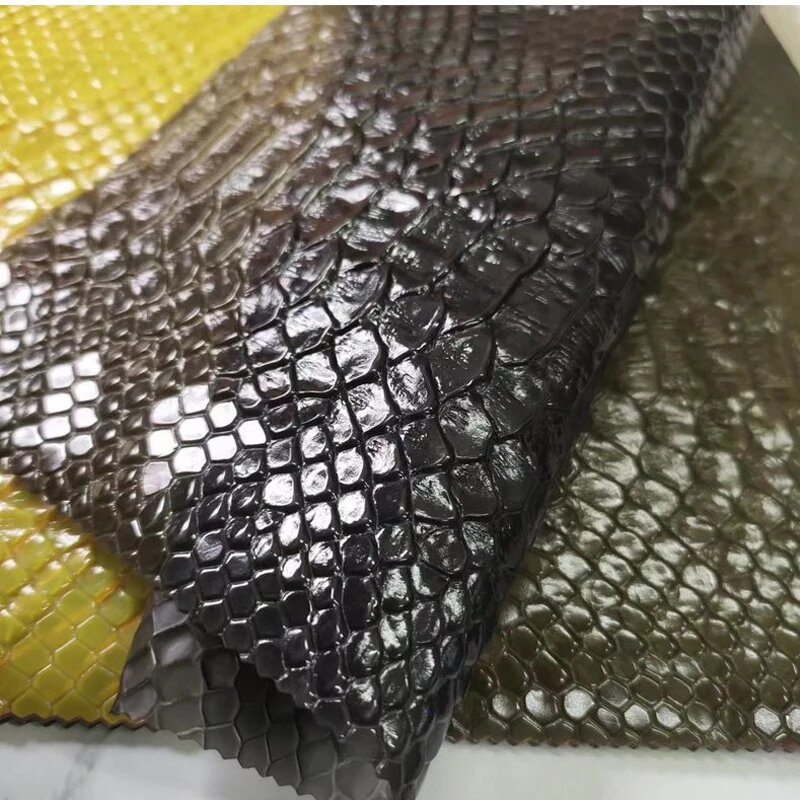 Прозрачная водонепроницаемая ткань с принтом змеиной кожи 2yard, 2 black