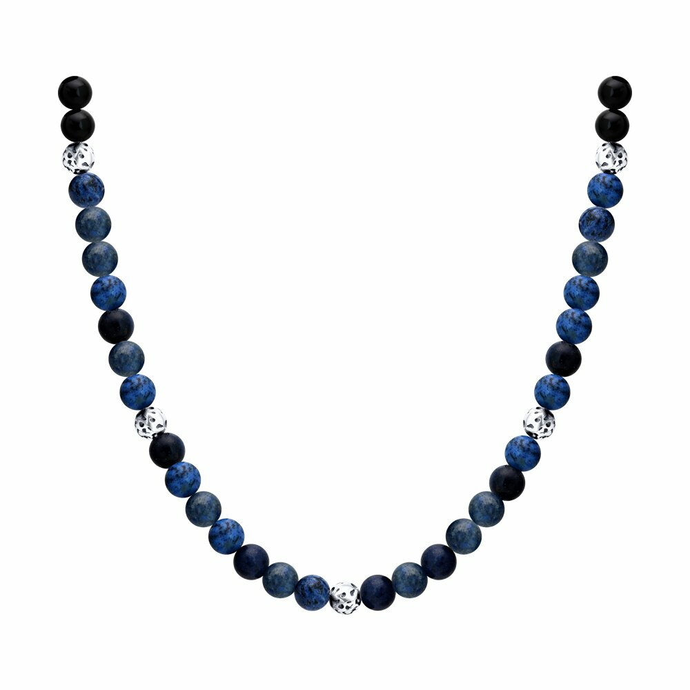 Колье, серебро, 925 проба, чернение