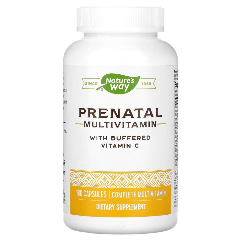 Nature's Way PRENATAL Multivitamin with Buffered Vitamin C (Мультивитамины для беременных с буферизованным витамином C) 180 капсул