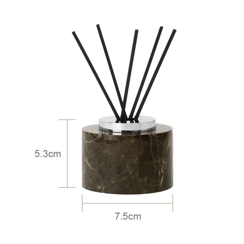 Набор аксессуаров для ванной из темного мрамора Emperador