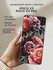 Чехол на Xiaomi Poco X3/X3 Pro / Поко X3/X3 Pro с принтом "Бордовые винтажные цв...