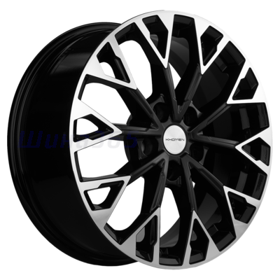 Литой колесный диск Khomen Wheels KHW1718 (GAC GS4) 7x17/5x108 ET49 D59,5 Black-FP