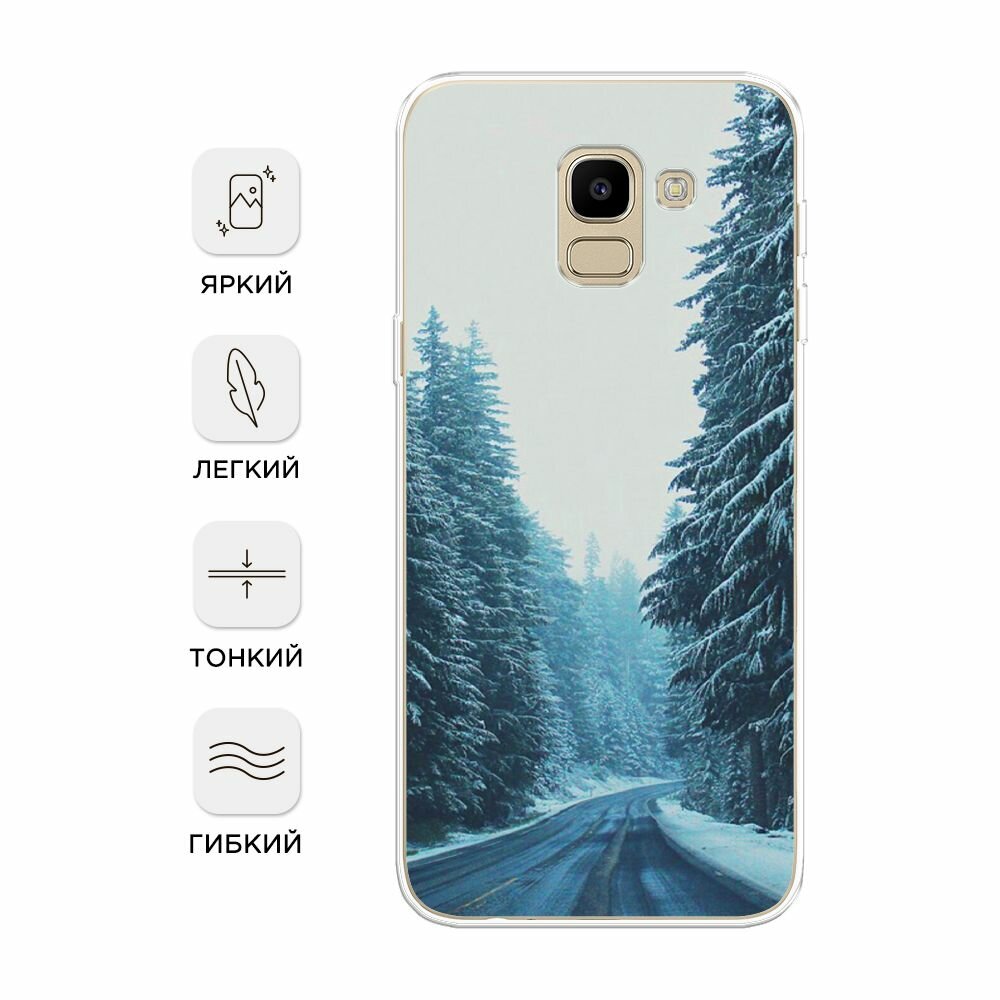 Чехол на Samsung Galaxy J6 2018 / Самсунг Галакси Джей 6 2018 с принтом Зима 9 — фото 1