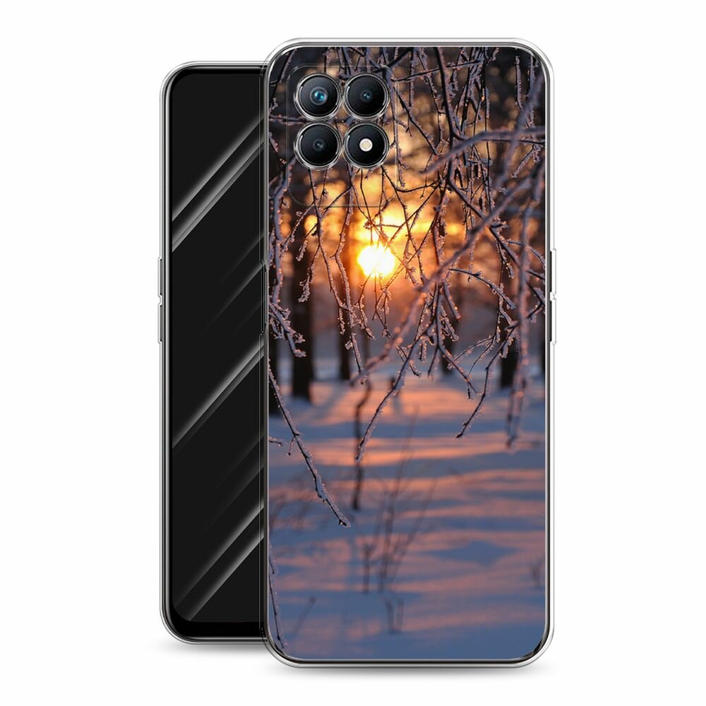 Силиконовый чехол на Realme 8i / Реалми 8i с принтом "Зима 7" — фото 1