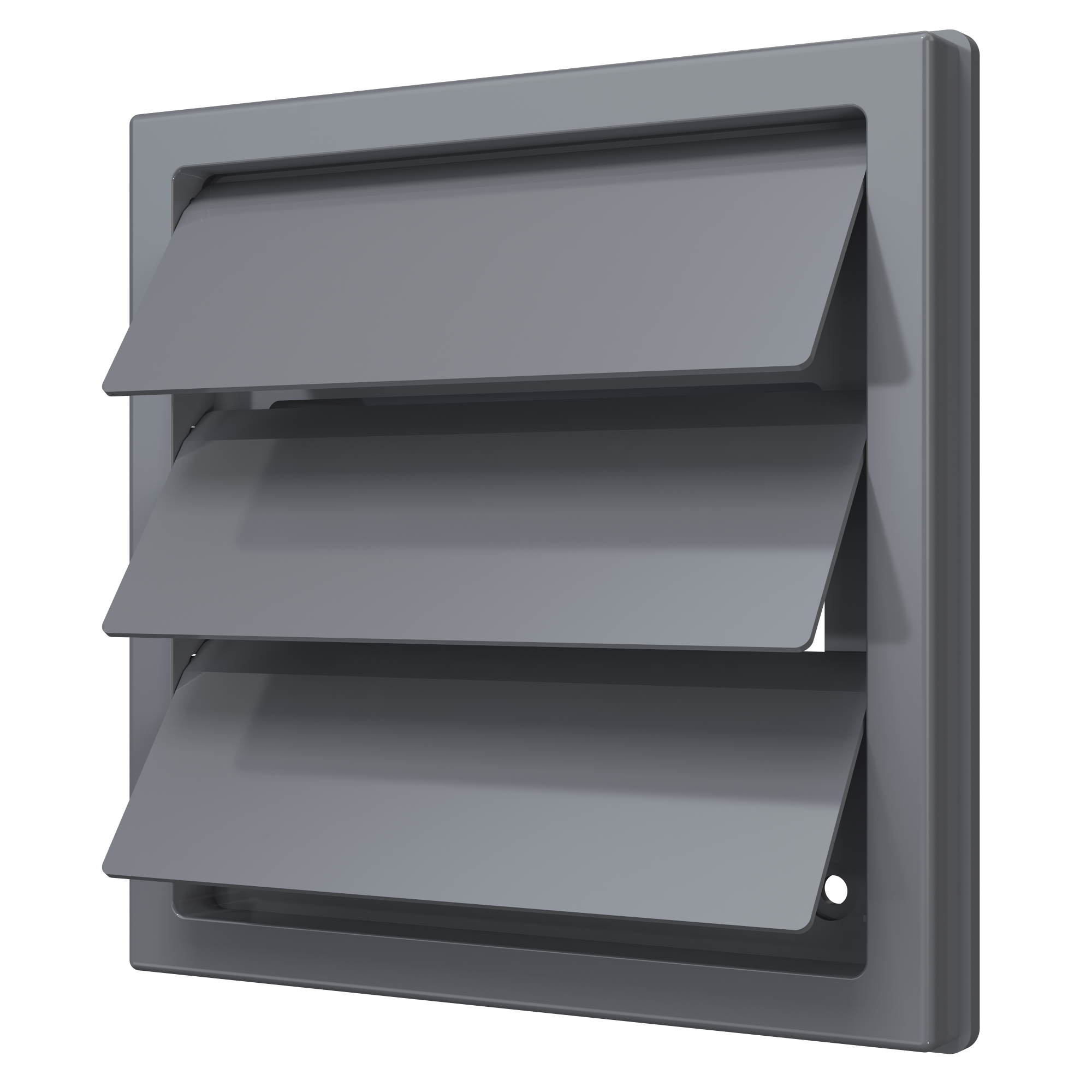 Вентиляционная решетка Street Line, 1515К511Ф, серый, приточно-вытяжная, с гравитационными жалюзи, с фланцем, 15 х 15 см