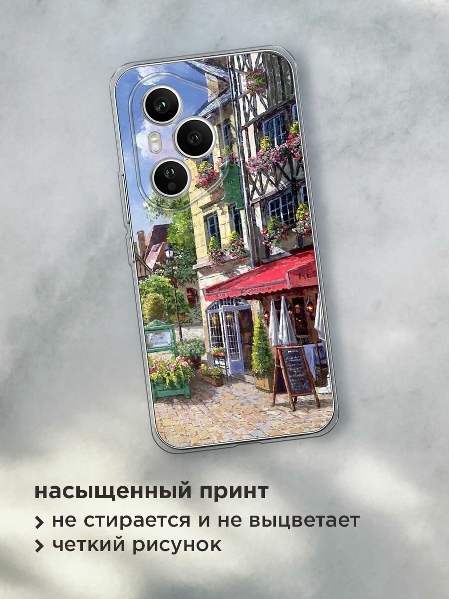 Чехол на Honor 400 Pro / Хонор 400 Про с принтом "Старая улица" — фото 1