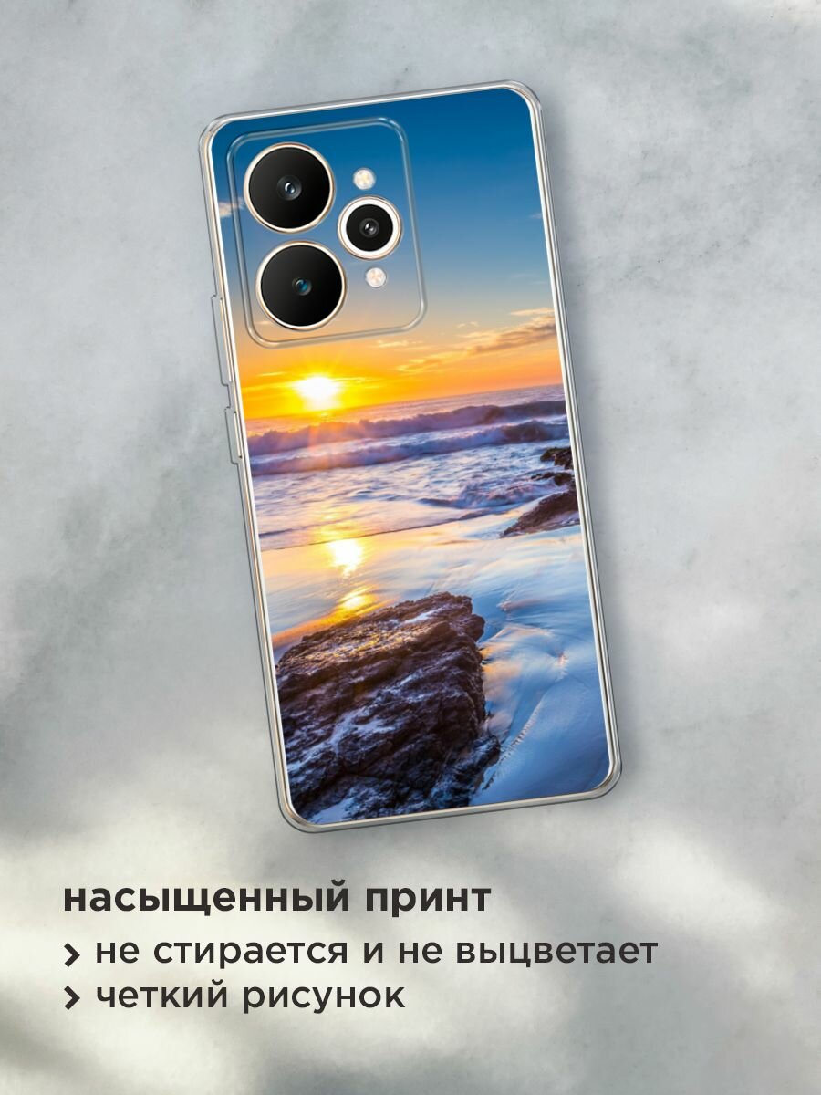 Силиконовый чехол на Realme 15 / Реалми 15 с принтом "Восход 6" — фото 1