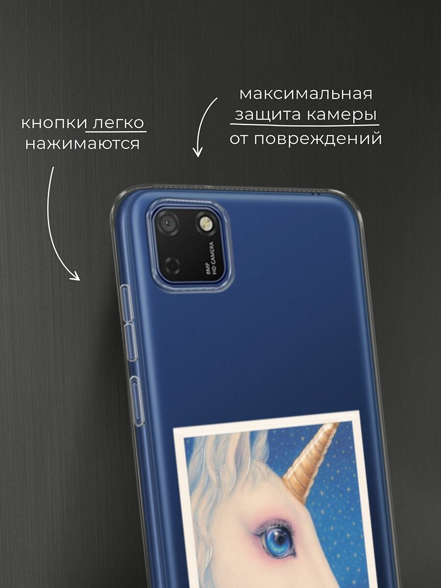 Чехол на Honor 9S/Huawei Y5p / Хонор 9S/Хуавей Y5p с принтом "Глаз единорога" — фото 1
