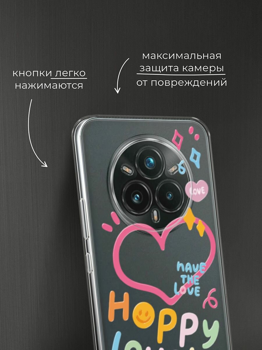 Чехол на Realme 14 Pro / Реалми 14 Про с принтом "Happy lovely 2" — фото 1