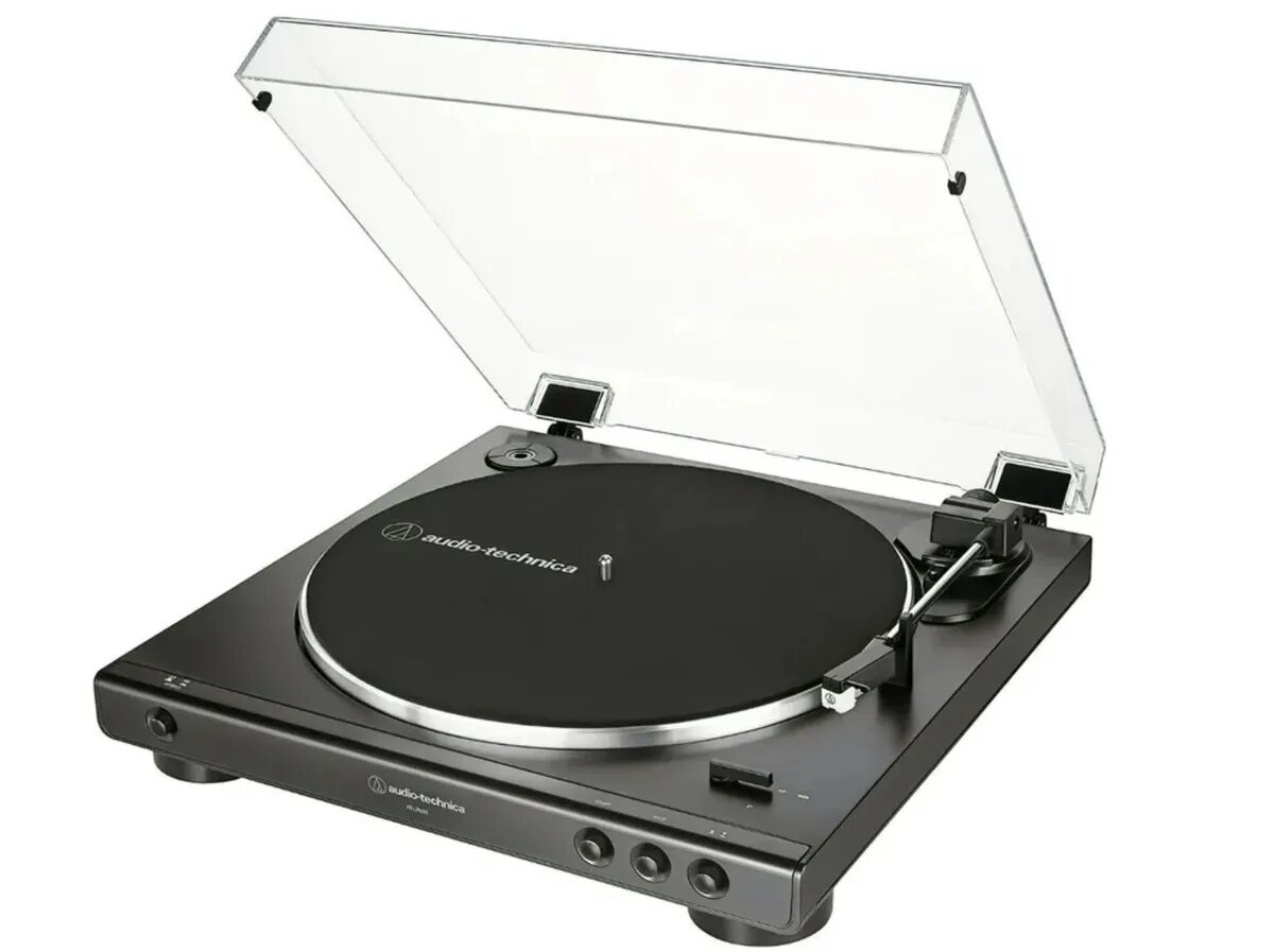 Виниловый проигрыватель AUDIO-TECHNICA AT-LP60X BK темно-серый