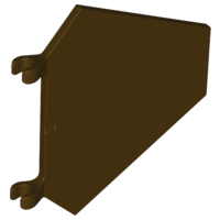 Flag 5 x 6 Hexagonal, x1435 Dark Brown U