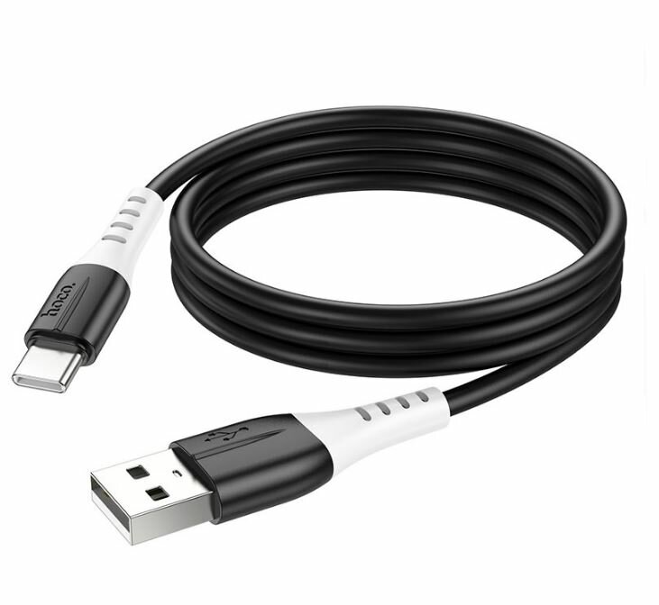 Data кабель USB HOCO X82 Type C, 3A, 1 метр, черный