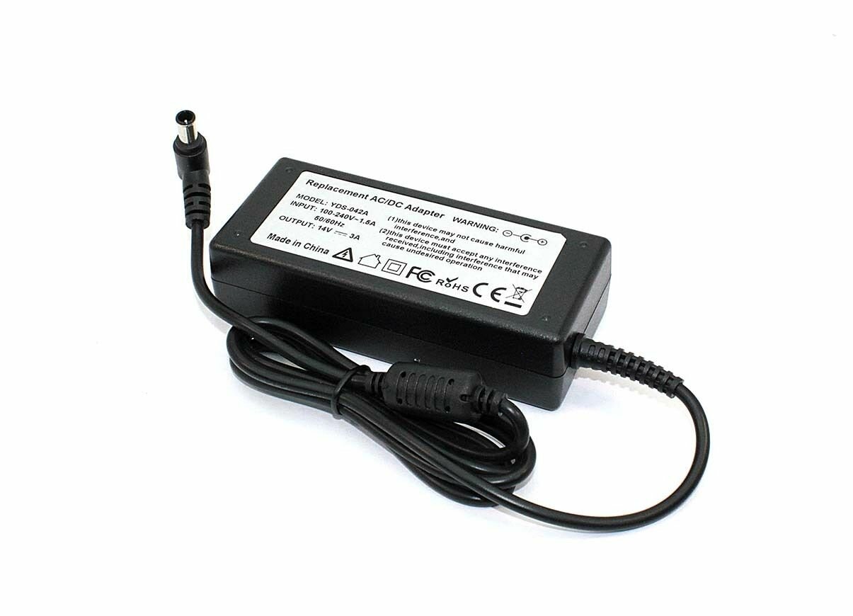 Блок питания (сетевой адаптер) для ноутбуков Samsung 14V 3A 6.5x4.4