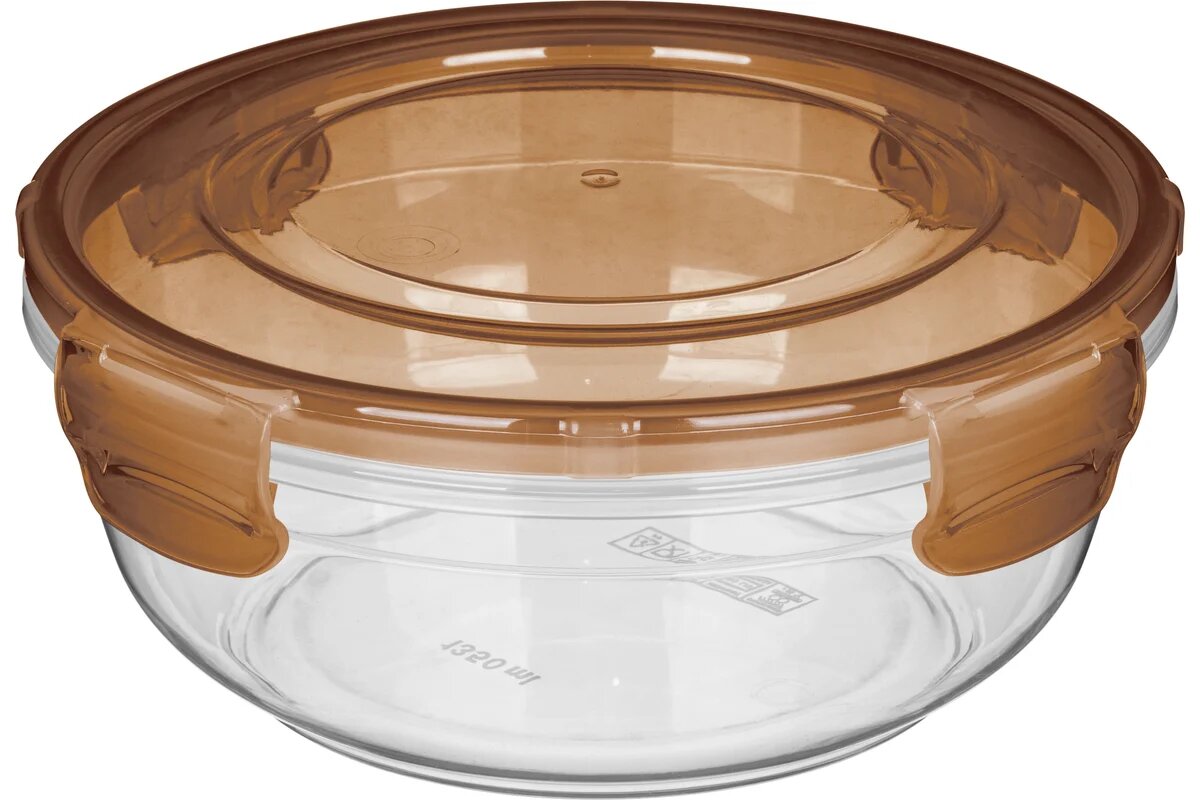 Idiland Lock контейнер для продуктов 1,35л с защелками коричневый транспарент 231112140/00