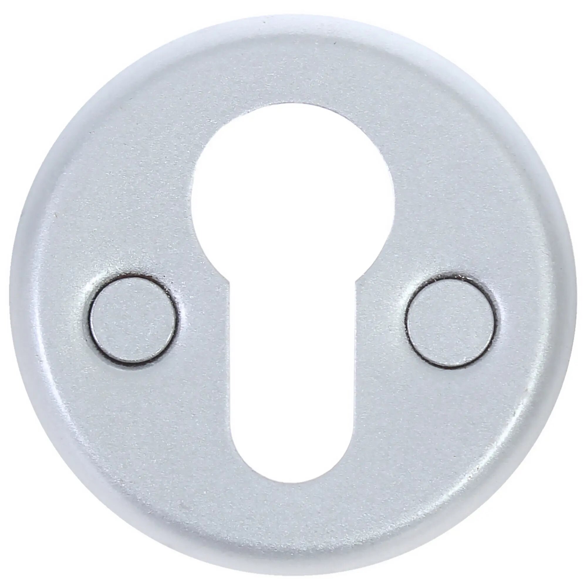 Фабрика замков накладка дверная для финских дверей под цилиндр Е002 алюминий мат. хром