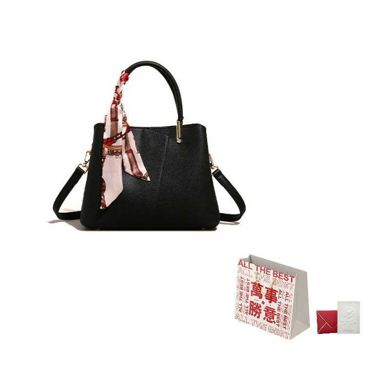 Сумка HAWA PU сумка женская Medium Size Black/Burgundy/Jasper