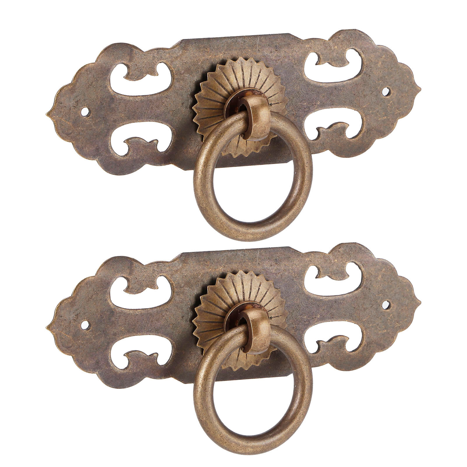 2 сета 90 мм ящика горизонтальная ручка медная антикварная полой шкаф