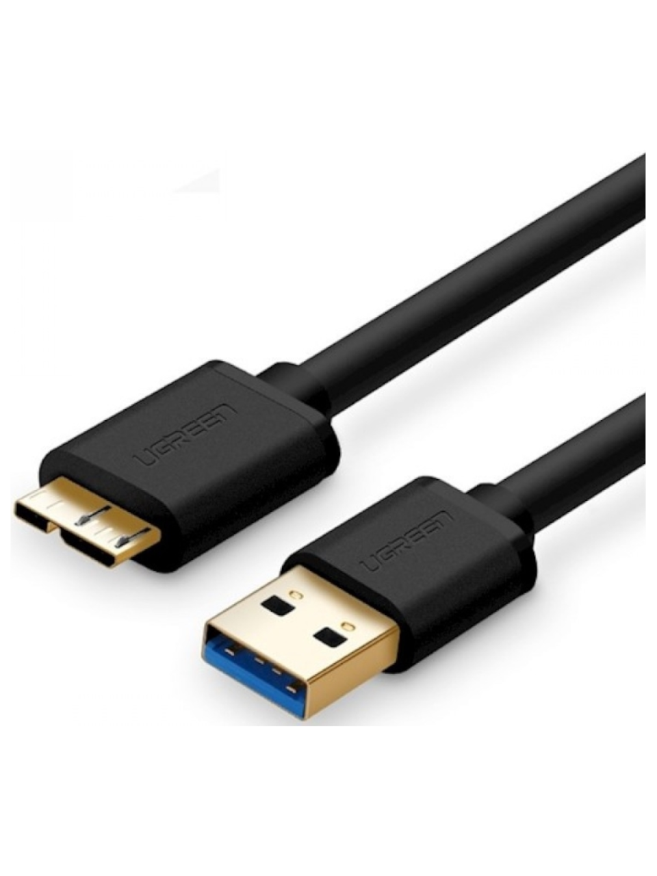 Кабель UGREEN US130 10840_ USB 3.0 A Male to Micro USB 3.0 Male Cable. Длина: 0,5 м. черный