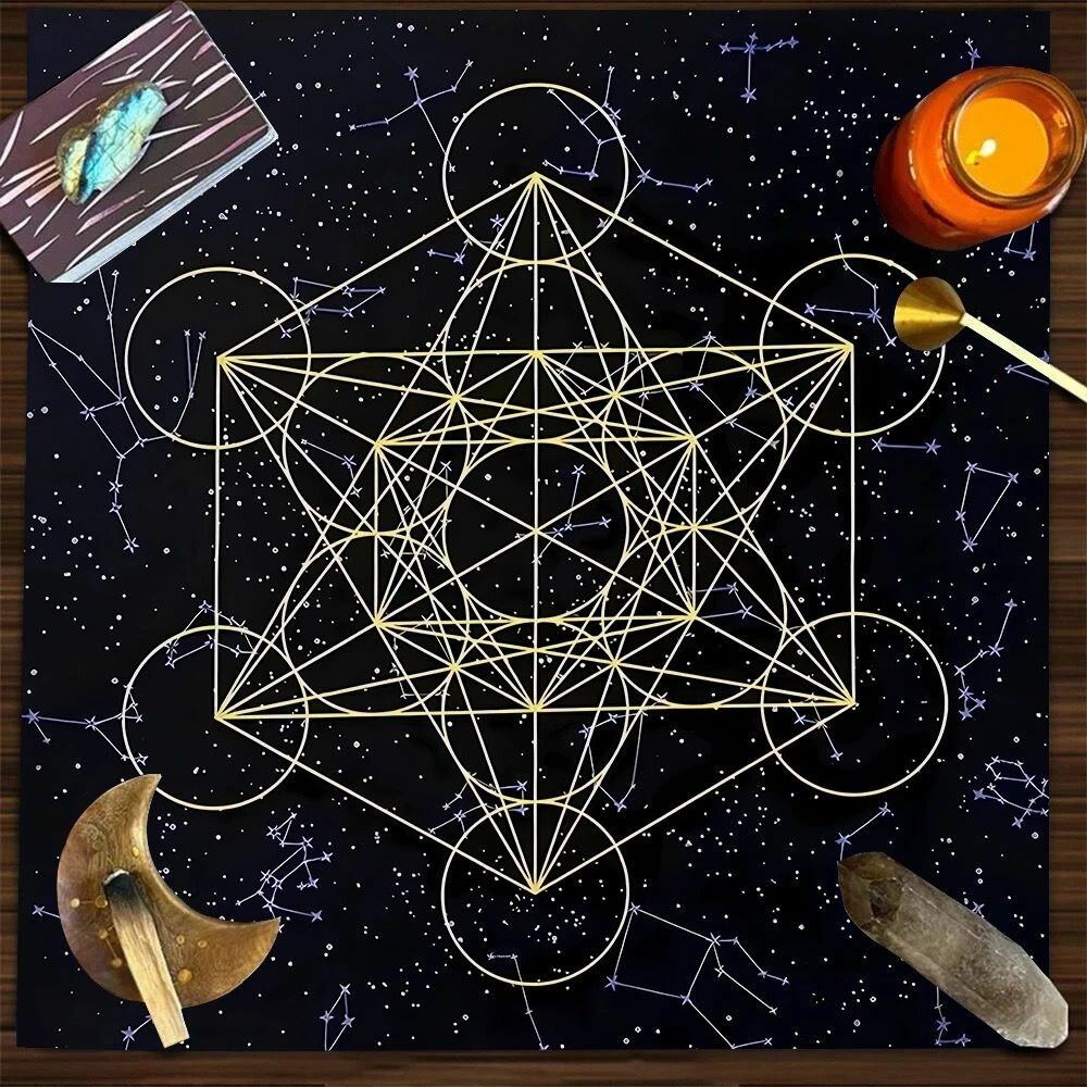 Гадальный инструмент/Скатерть для гаданий на картах Таро 90X90CM