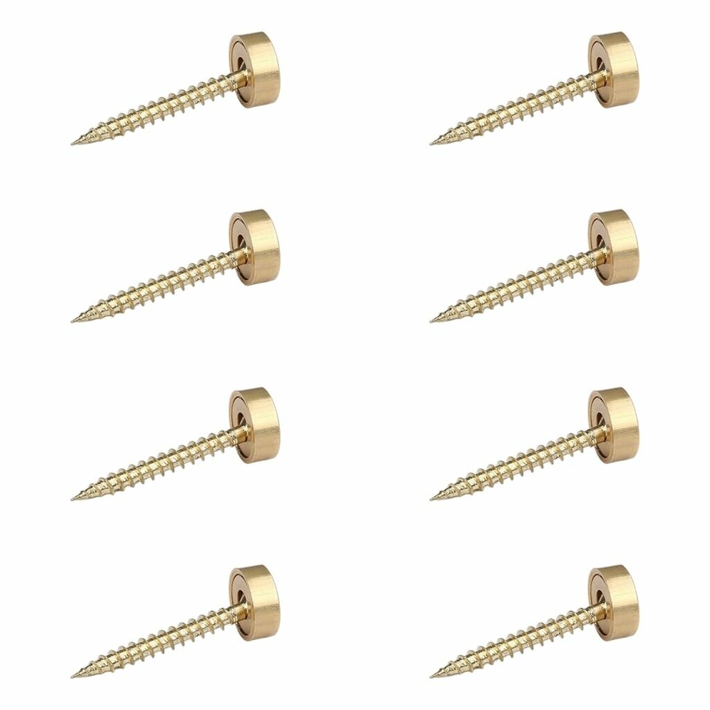 8 латунных декоративных винтов с крышкой-цвет латуни 12 мм
