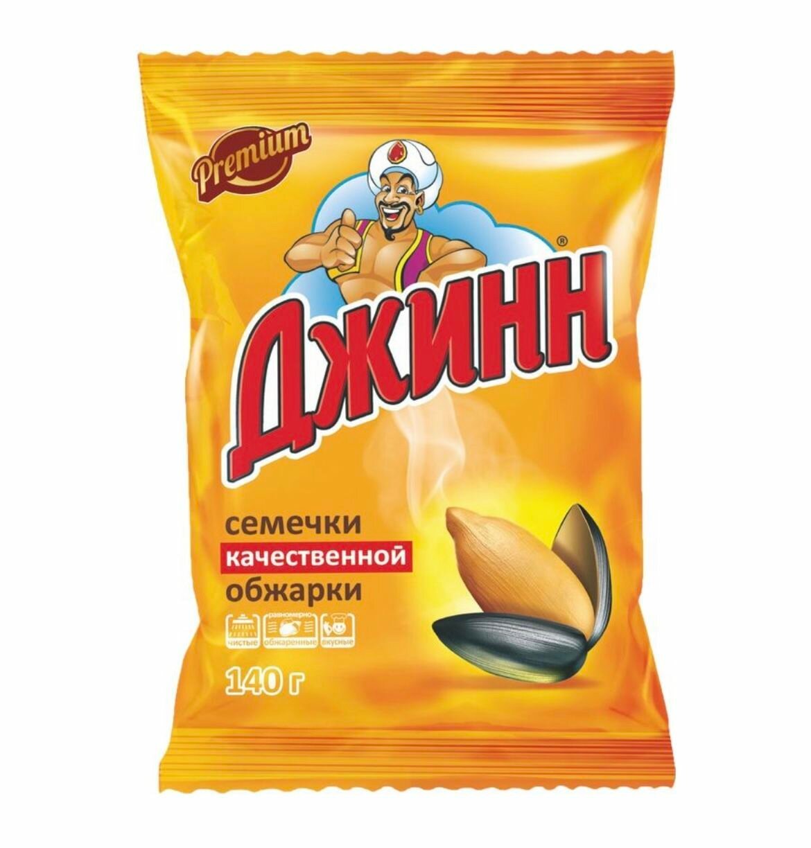 Семечки подсолнечника джинн жаренные, 140 г * 3 шт.