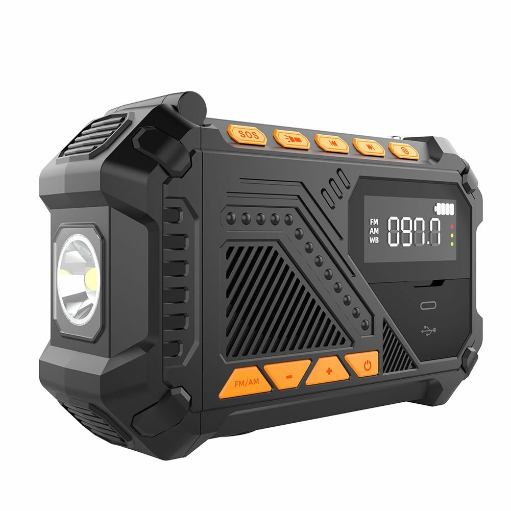Радиоприёмник H30 с длительным временем работы, чёрный, 4000 мА ч, Bluetooth