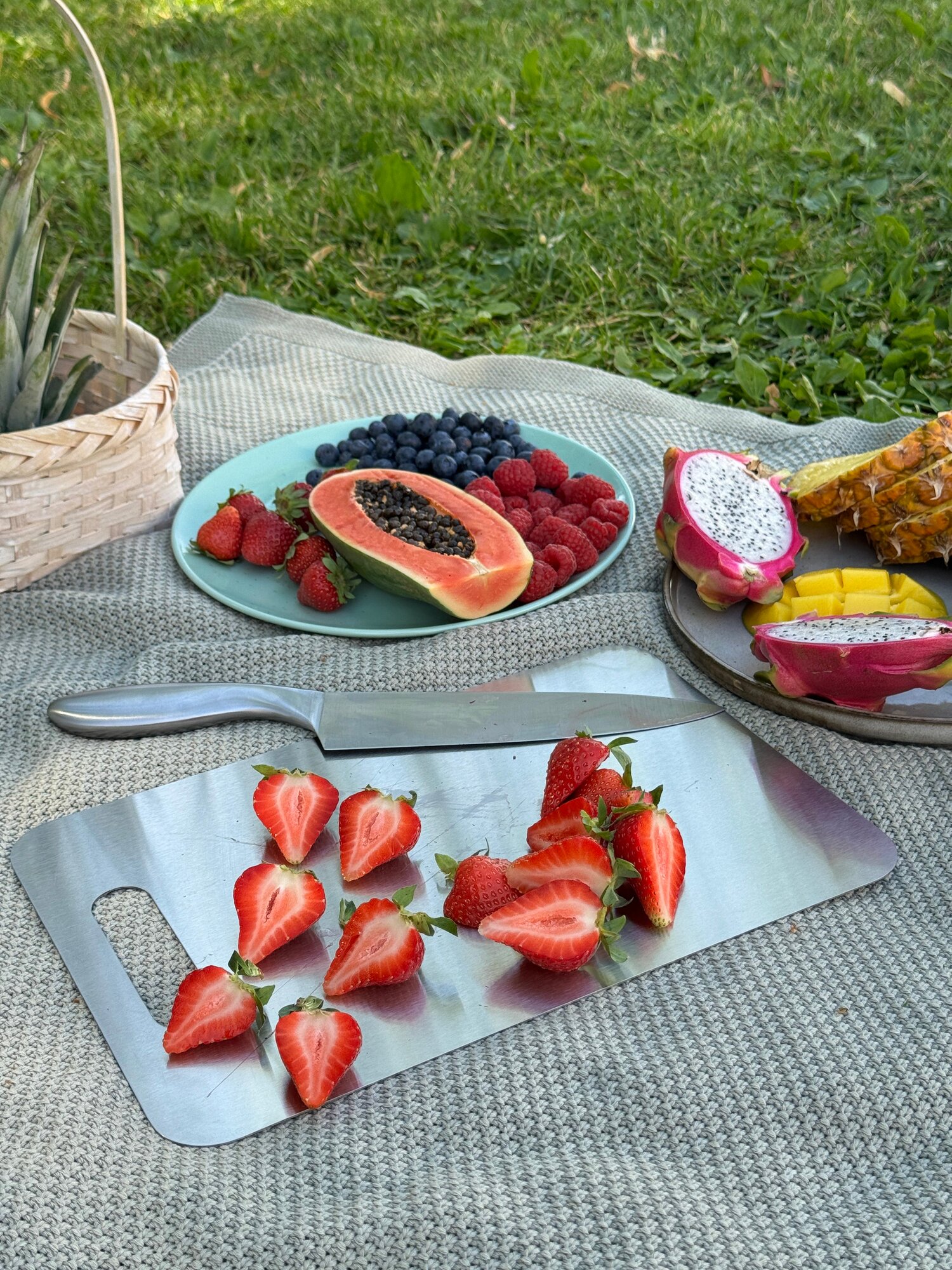 Доска из нержавеющей стали 20х30 см кухонная разделочная для продуктов